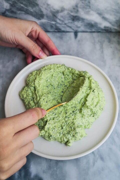 5 Minute Creamy Spinach and Feta Dip - Dished by Kate