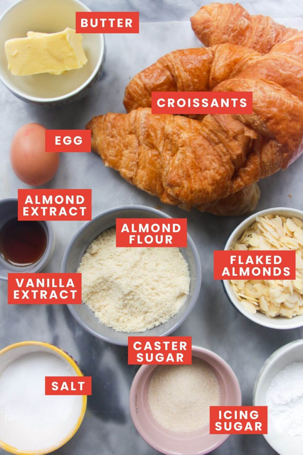 25 Minute Almond Croissants - Dished by Kate