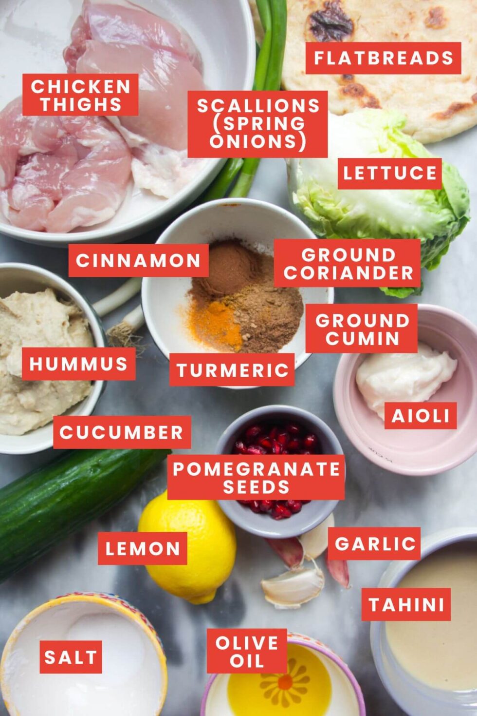 Juicy, Charred Chicken Shawarma Wraps - Dished by Kate