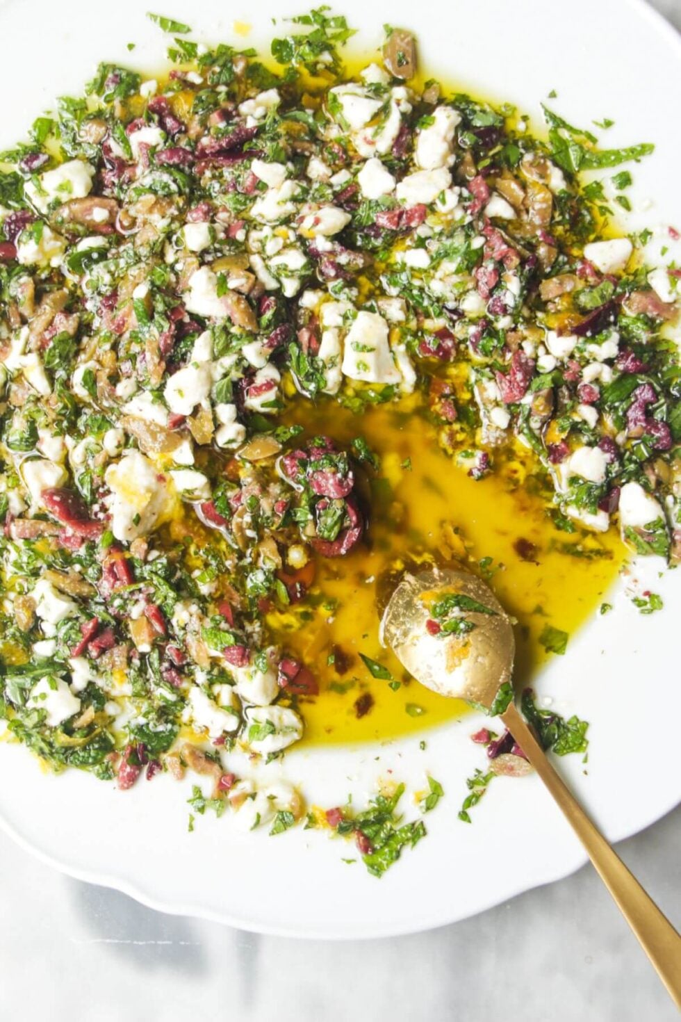 Greek-Inspired Bread Dipping Oil - Dished by Kate