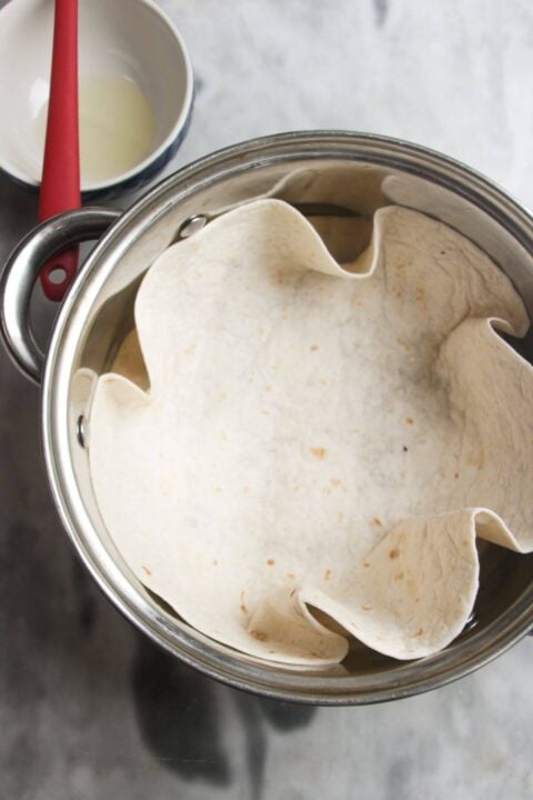 Loaded Beef Burrito Bowls with Crispy Tortilla Shells - Dished by Kate