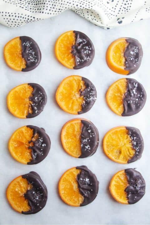 Chocolate Covered Candied Orange Slices - Dished by Kate