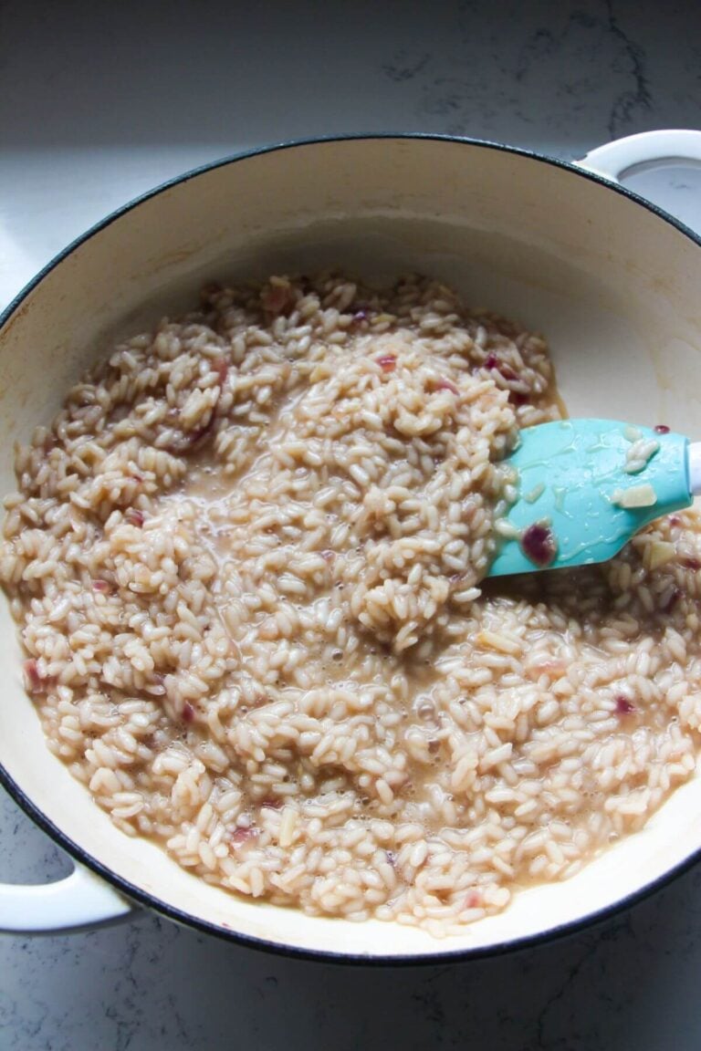 Easy Pink Beet Risotto - Dished by Kate