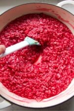 Easy Pink Beet Risotto - Dished by Kate