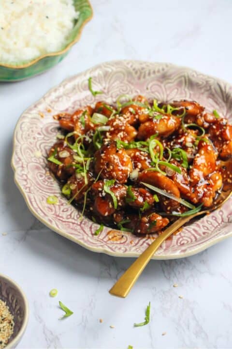 30 Minute Honey Sesame Chicken - Dished by Kate