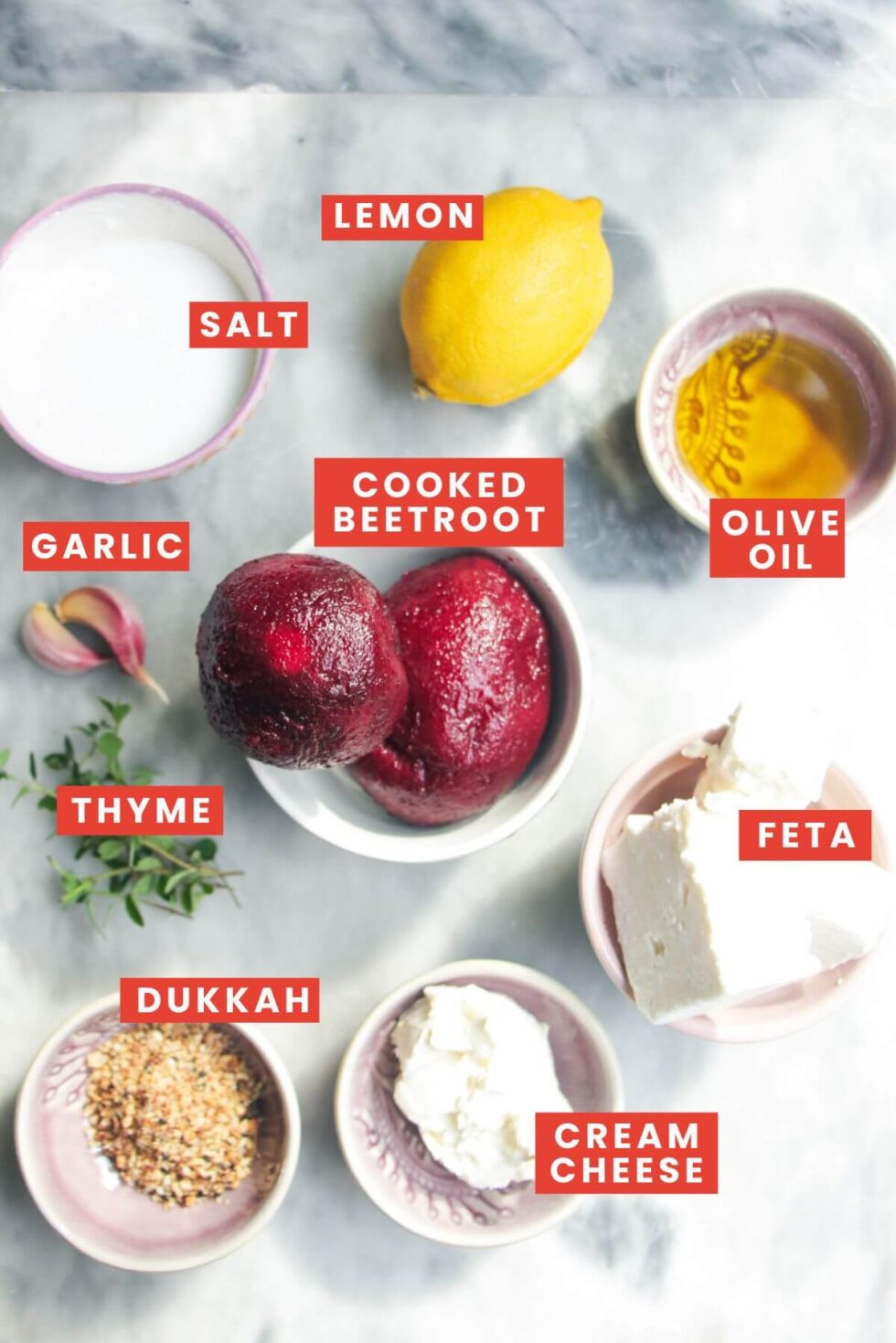 Creamy Beet Feta Dip - Dished by Kate