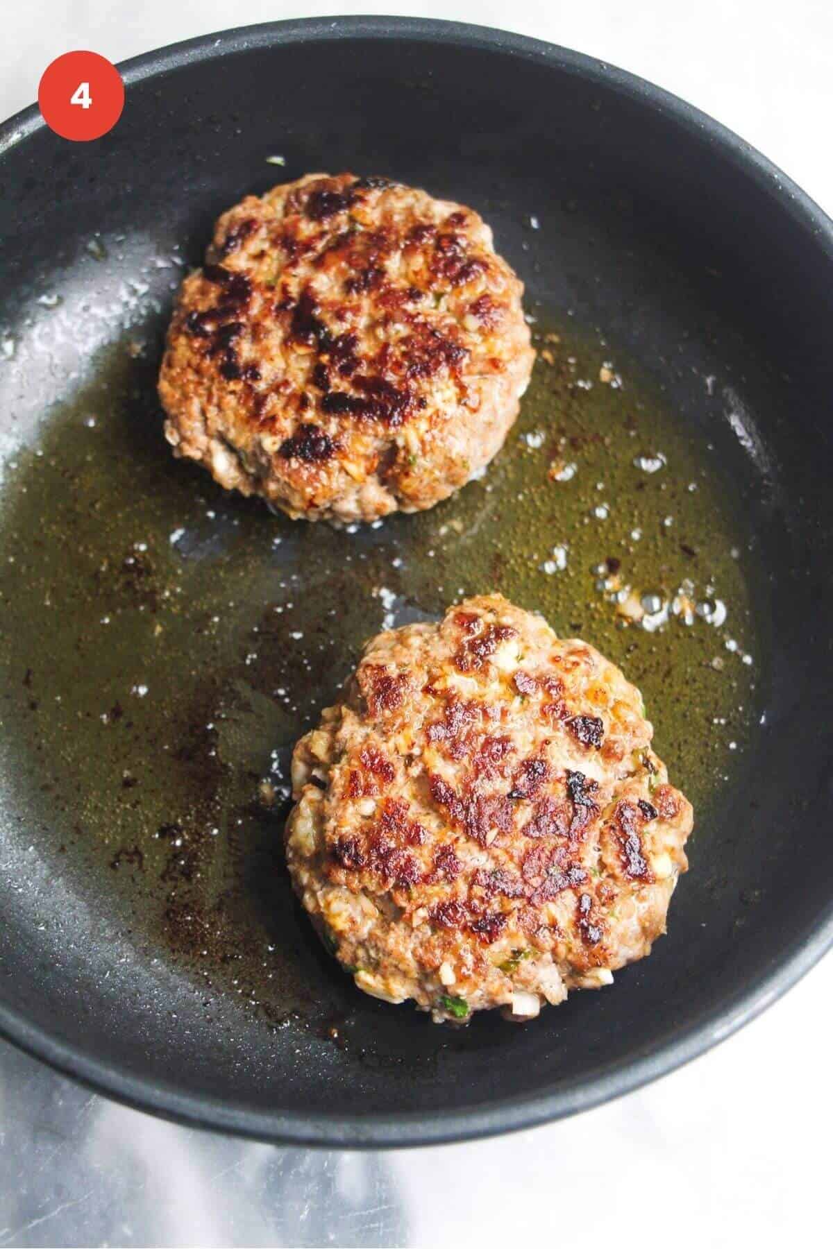 Juicy Greek Style Lamb Burgers - Dished by Kate