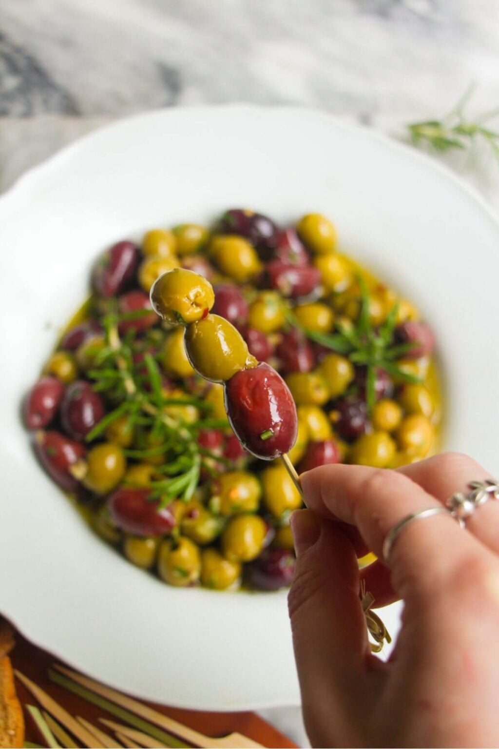 Quick, Easy Marinated Olives - Dished by Kate