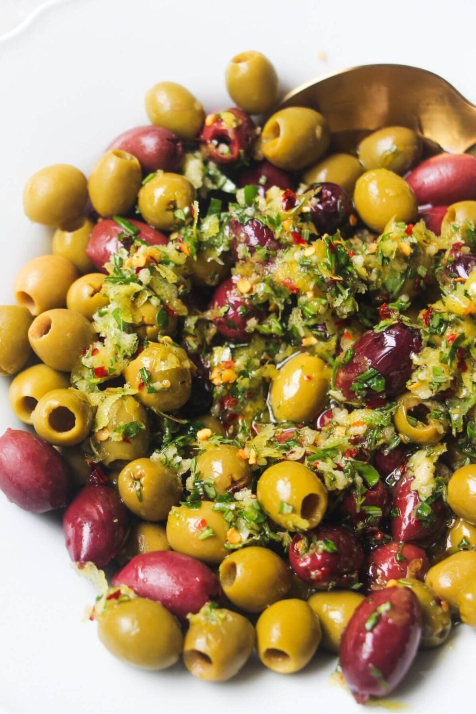 Quick, Easy Marinated Olives - Dished by Kate