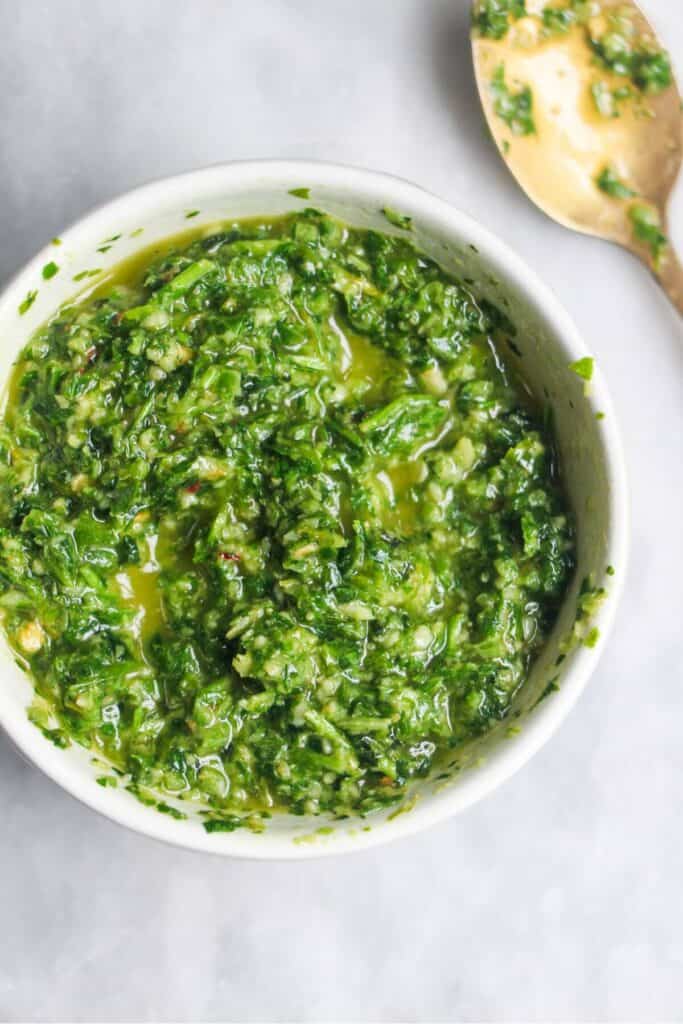 Easy Spicy Zhoug Sauce - Dished by Kate