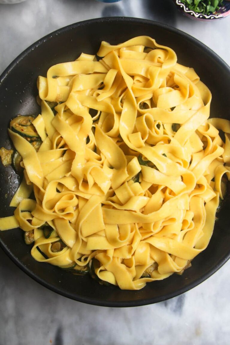 Courgette (Zucchini) and Lemon Pasta - Dished by Kate