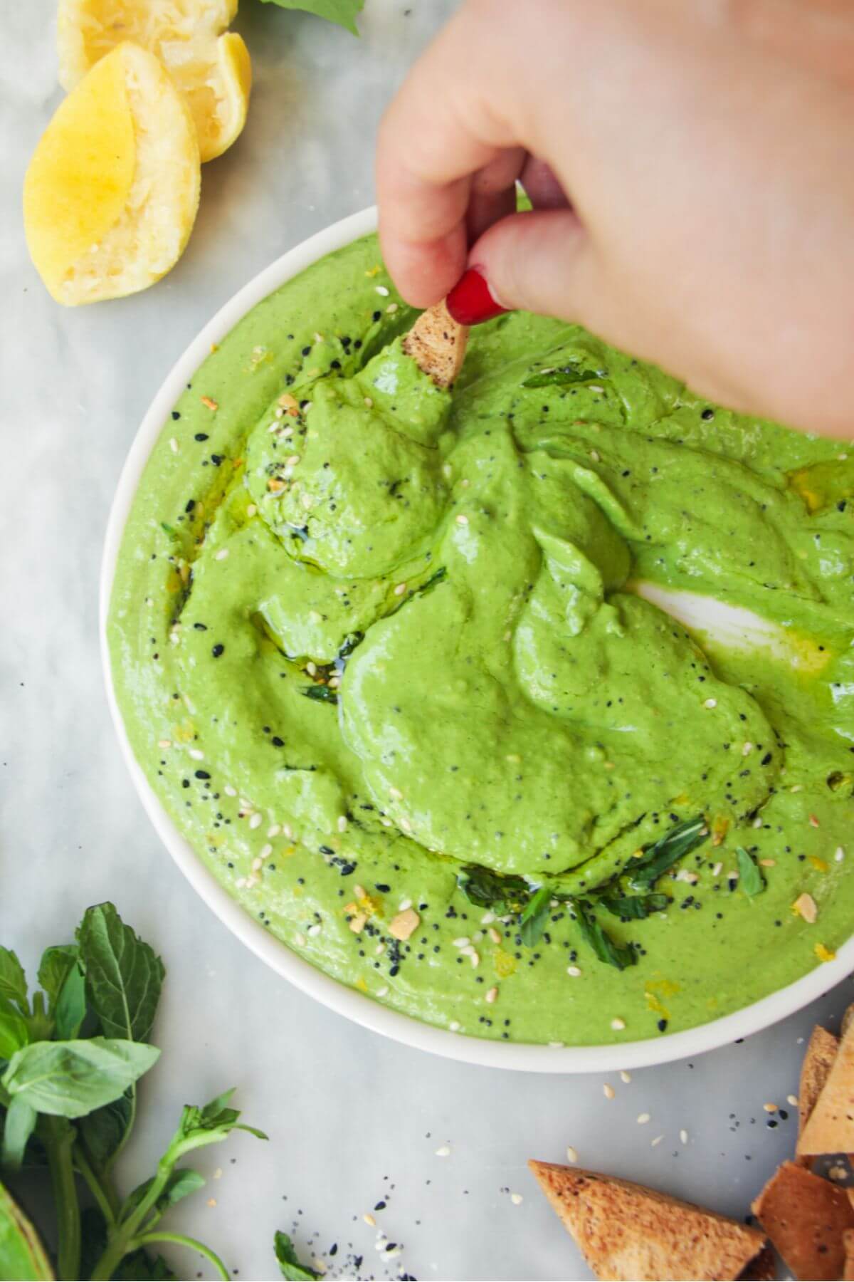 5 Minute Green Goddess Dip - Dished by Kate