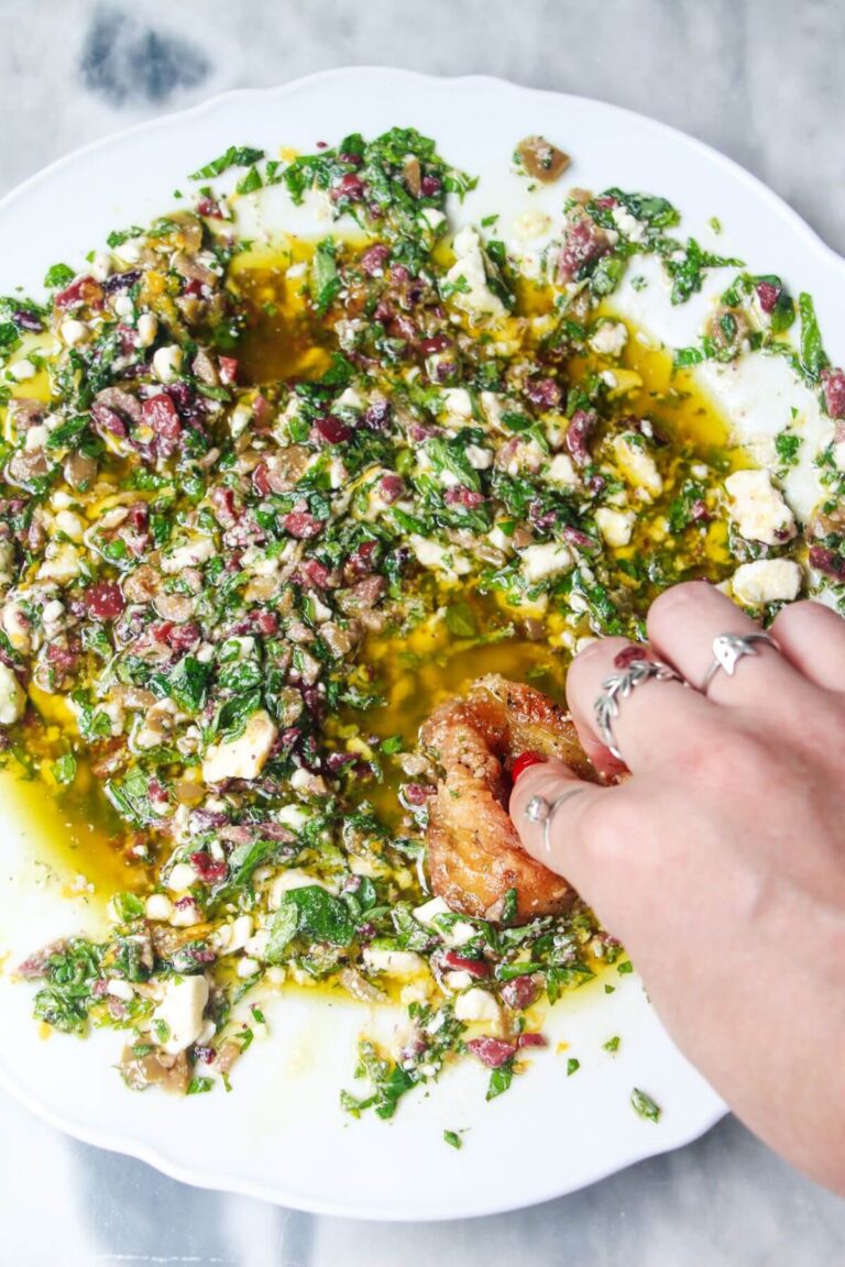 Greek-Inspired Bread Dipping Oil - Dished by Kate