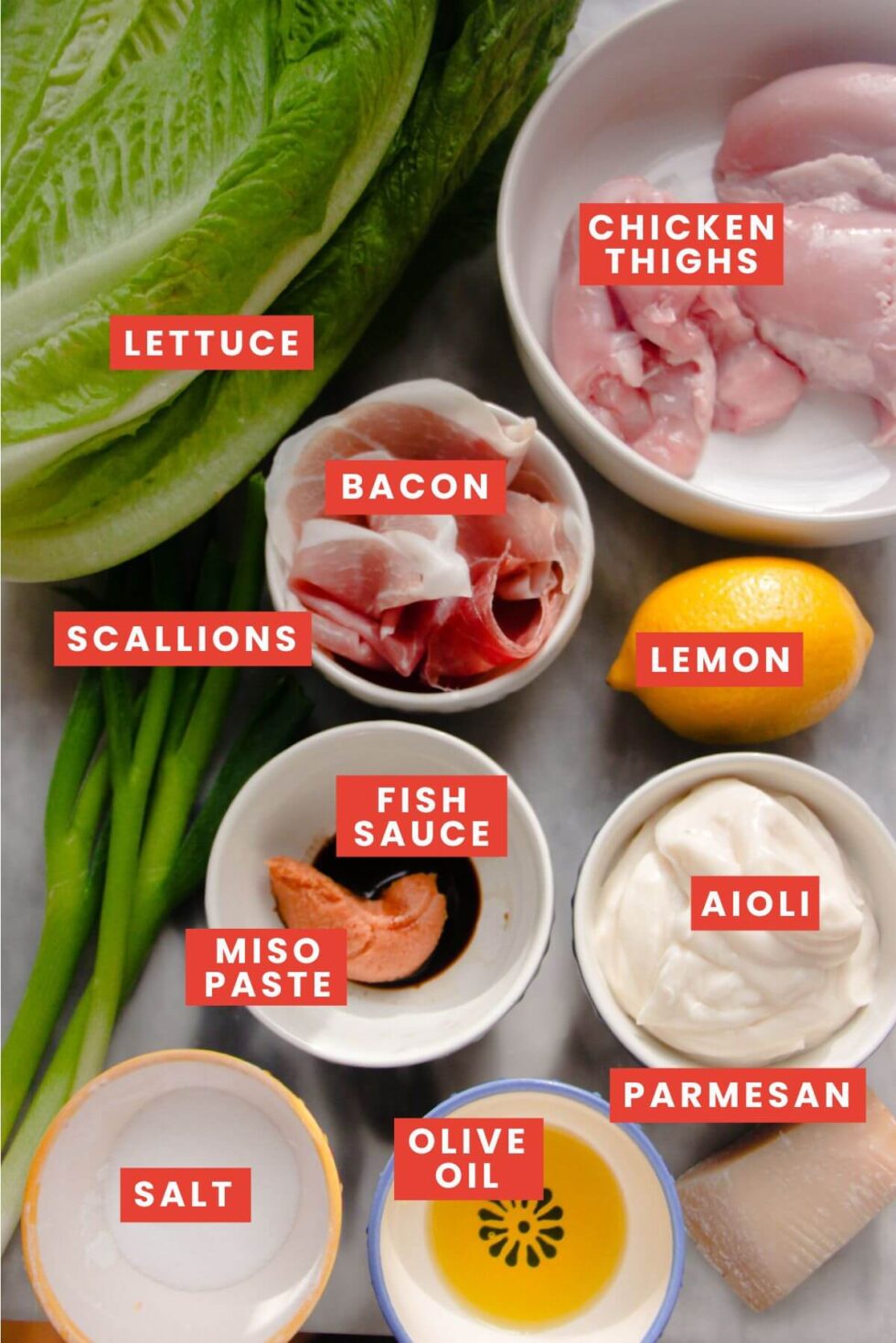 Grilled Chicken Caesar Salad - Dished by Kate