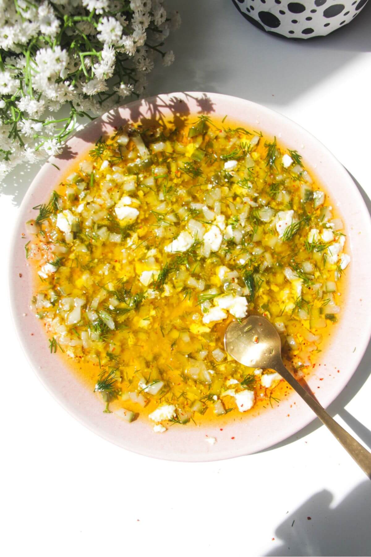 Dill Pickle Bread Dipping Oil - Dished by Kate