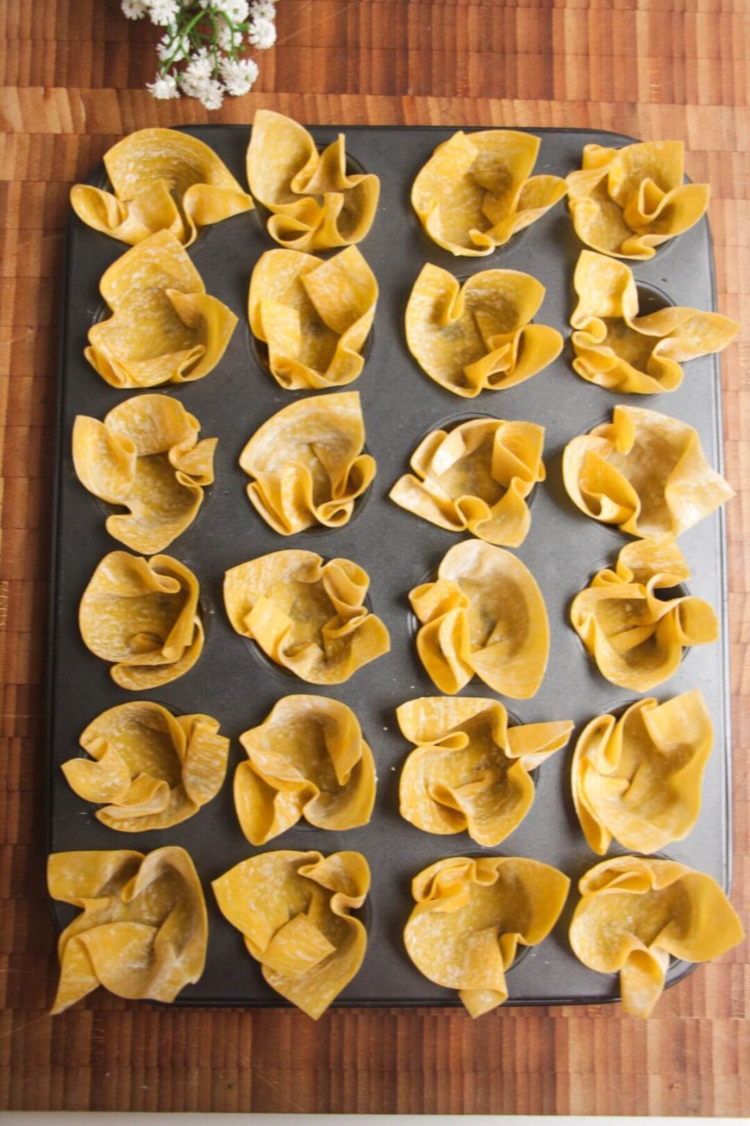 Crispy Mini Dumpling Cups - Dished by Kate