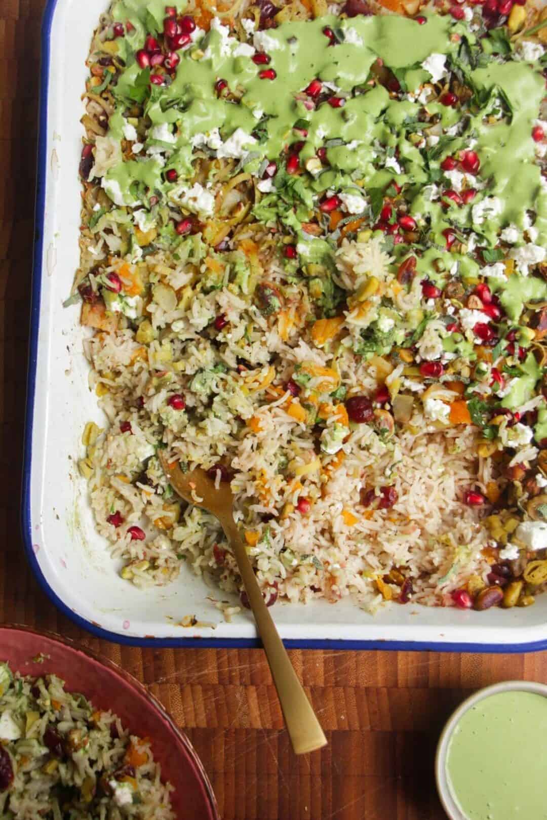 Celebration Baked Rice Pilaf - Dished by Kate