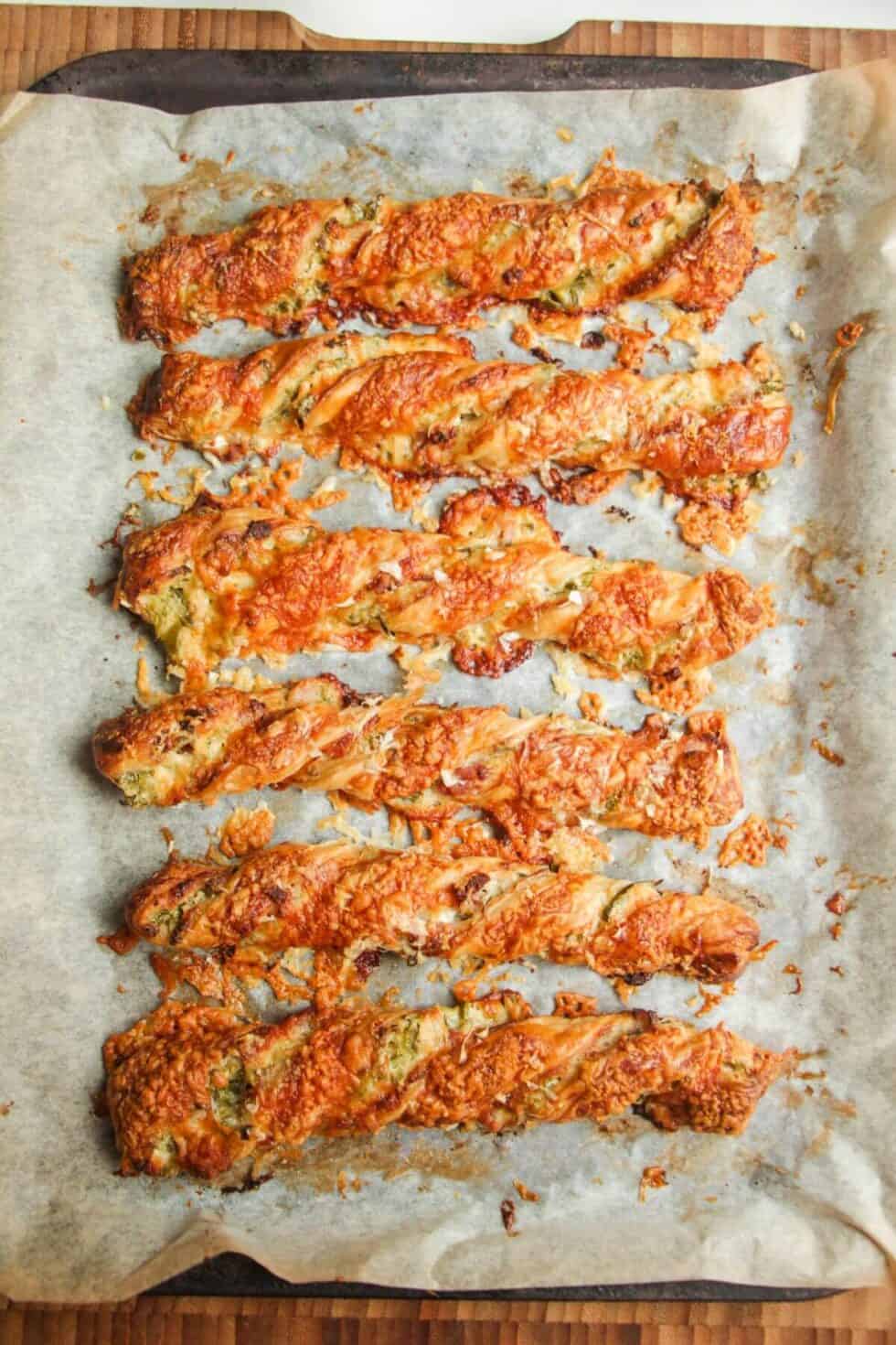 Cheesy Jalapeno Popper Puff Pastry Straws (Twists) - Dished by Kate